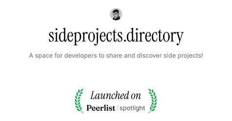 Sideprojectsdirectory Peerlist