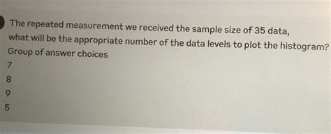The Repeated Measurement We Received The Sample Size