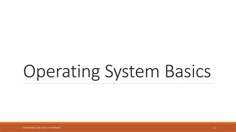 Module 5 Rtos And Ide For Embedded System Design 1pdf Operating Systems Computer Software