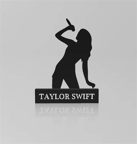 👤 Taylor Swift Silhouette・ Stl File For 3d Printing And Cnc Machining Laser Cutting・cults