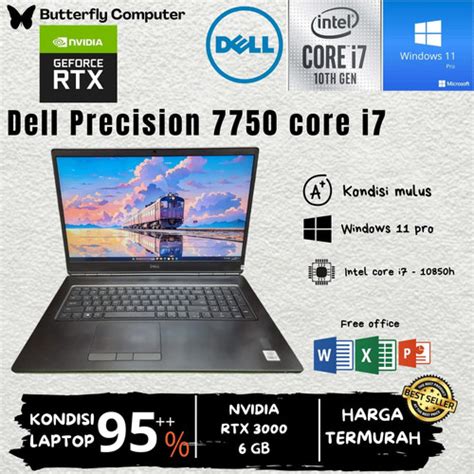 Jual Laptop Dell Precision 7750 Core I7 Gen 10 Ram 64 Gb Ssd 1 Tb