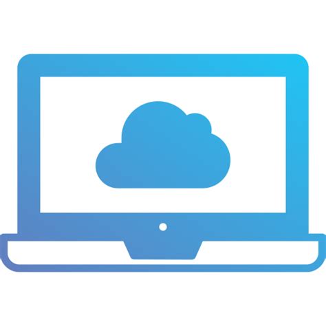Cloud Computing Generic Outline Gradient Icon