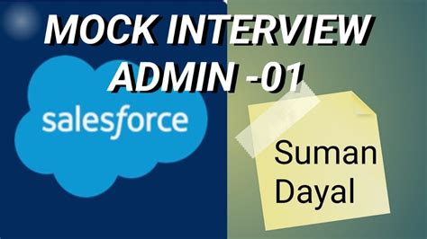 Mock Interview For Salesforce Admin Youtube