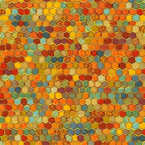 Premium Photo A Close Up Of A Colorful Tiled Pattern With A Lot Of Colors Generative Ai