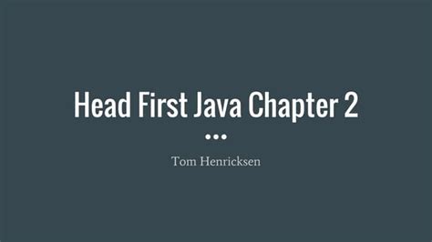 Head First Java Chapter 2 Pdf