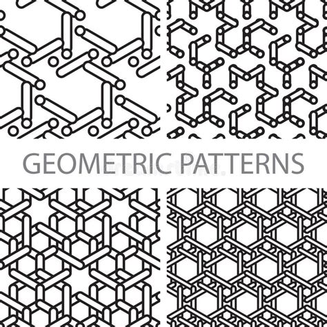Seamless Geometric Tiling Patterns Stock Vector Illustration Of Girih