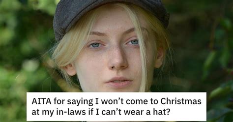 Her Mother In Law Doesnt Want Her To Wear A Hat To Christmas So She Pushed Back Now Mil Is
