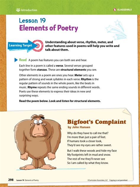 Grade 4 Ela Week 2 Day 1 Pdf Poetry Metre Poetry