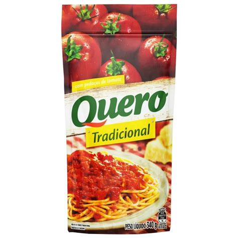 Molho De Tomate Quero Tradicional Em Sachê 340g Shopee Brasil
