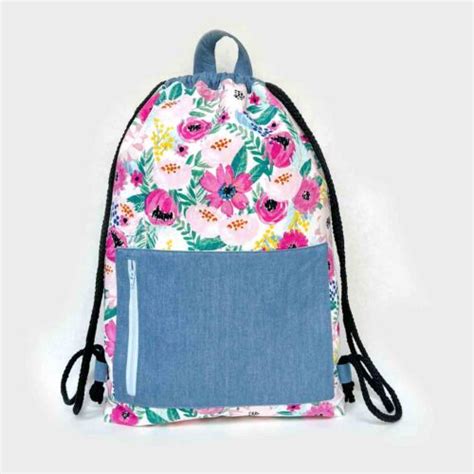 how to make a drawstring backpack free pattern mindymakes