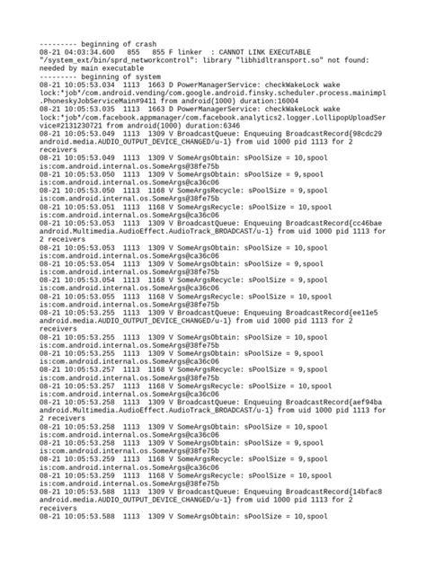 Standbyandroidlog20240821101131 Pdf Computer Architecture