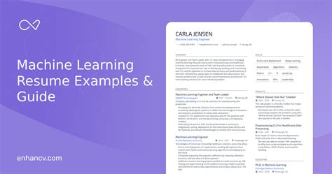 5 Machine Learning Resume Examples Guide For 2024