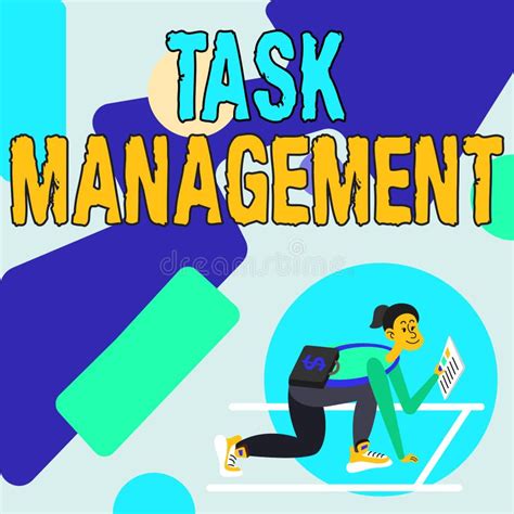 Conceptual Caption Task Management Word For The Process Of Managing A Task Through Its Life