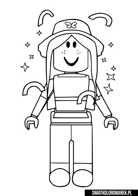 Roblox Girl Character Coloring Pages P Ginas Para Colorear Para Ni Os P Ginas Para Colorear