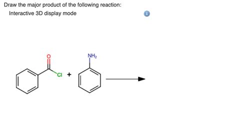 Solved Draw the major product of the following reaction: | Chegg.com