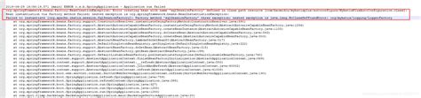 Springboot启动报错：orgspringframeworkbeansfactorybeancreationexception