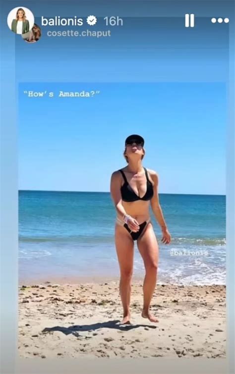 Cbs Reporter Amanda Balionis Parties In Hamptons And Hits Beach In