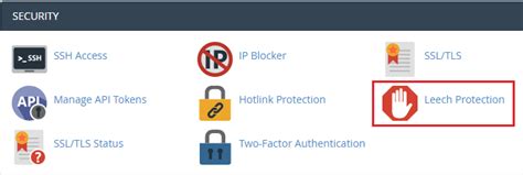 How To Activate Leech Protection In Cpanel