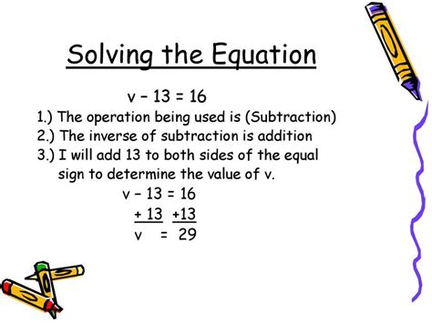 One Variable Equations Worksheets