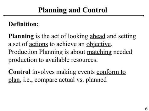 Production Planning Hierarchy Ppt
