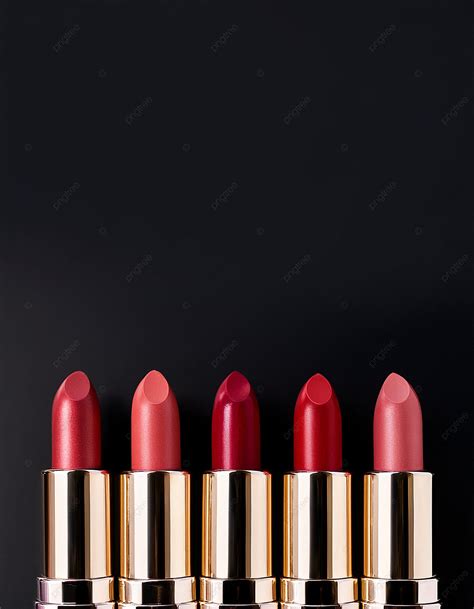 립스틱의 다섯 가지 색상 배경 배경 화면 및 일러스트 무료 다운로드 Pngtree