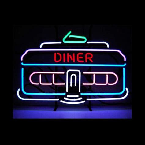 Diner Car 1950 Classic Retro Restaurant Neon Sign ️ ®