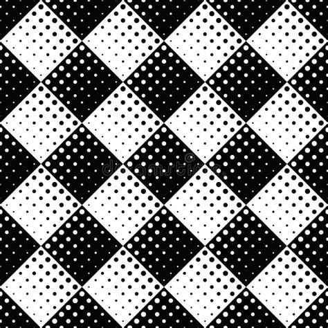 Geometrical Monochrome Abstract Dot Pattern Background Design Stock