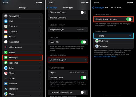 How To Filter Messages By SIM Or Phone Number On IPhone
