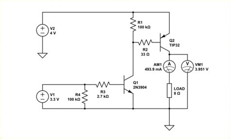 Transistors NPN Switching 4V With A 3 3V Signal Electrical Engineering Stack Exchange
