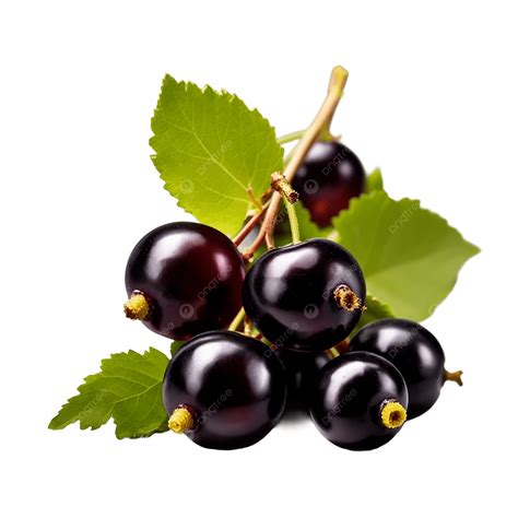 Black Currant With Leaves Black Currant With Leaves Fruit Png