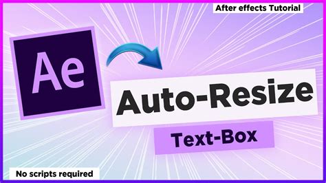Auto Scale Text Box After Effects Tutorial Youtube