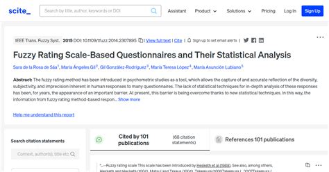 fuzzy rating scale based questionnaires and their statistical analysis