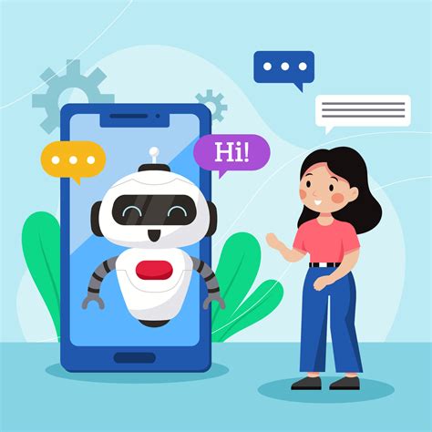 chat bot ai concept 20523285 vector art at vecteezy