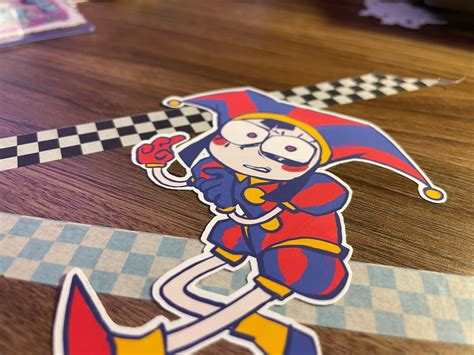 Pomni Tadc Matte Vinyl Sticker Etsy