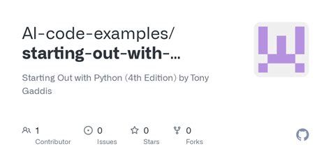 github ai code examples starting out with python 4th starting out