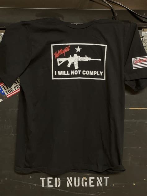I Will Not Comply T Shirt Black Edition