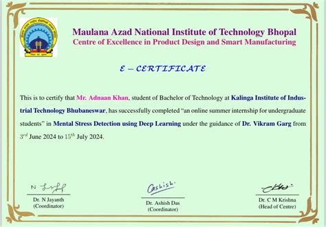 Adnaan Khan On Linkedin Research Internship Deeplearning