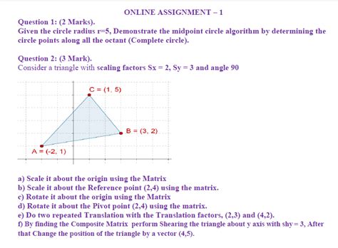 Solved Online Assignment 1 Question 1 2 Marks Given