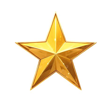 Estrella Dorada Brillante Que Simboliza La Excelencia Y El Logro De