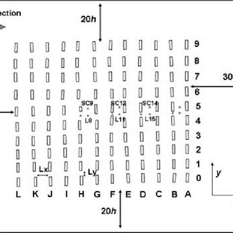 Irregular Array Geometry Plan View Of The Real Must Geometry