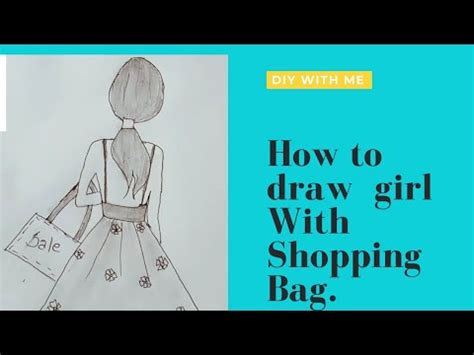 How To Draw Girl With Shopping Bag Drawing Art Artist Sketch Youtube