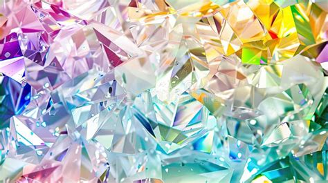 crystals arranged in intricate patterns their vivid rainbow colors