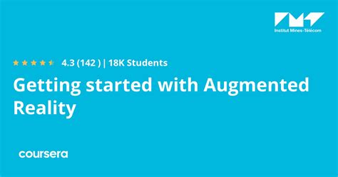 Getting Started With Augmented Reality Coursera