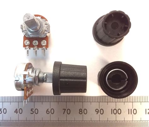 Potentiometer Control Knob 19mm With Movable Pointer Cap For 6 0mm Metric D Shaft Various