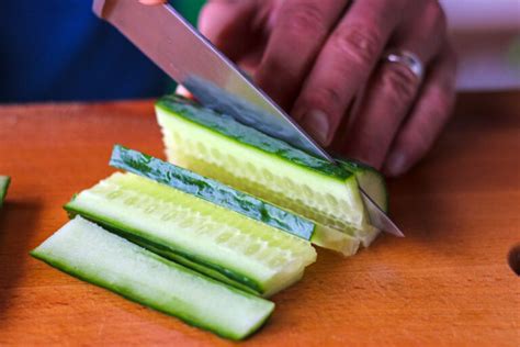 How To Cut A Cucumber Different Techniques Making Salads