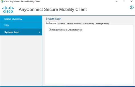 how to hide ac profile setting block connections to untrusted servers cisco community