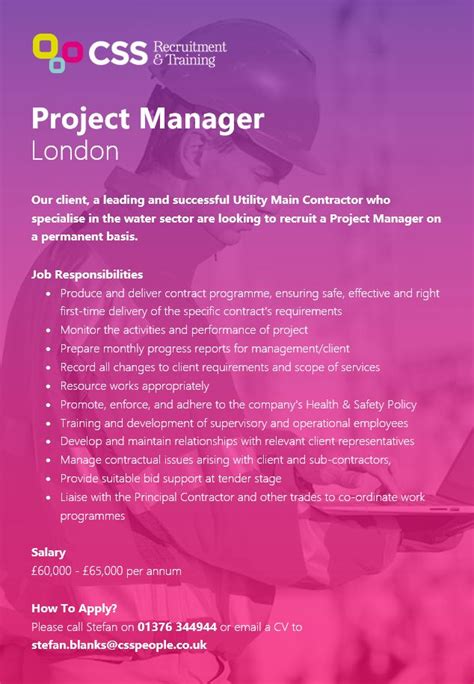Css Recruitment And Training Services Ltd On Linkedin Jobs Jobsearch Projectmanager Pmjobs