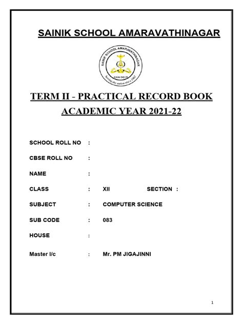 Term 2 New Xii Practical Record Book 21 Pdf Databases Data