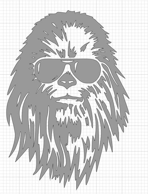 Chewie Vinyl Decal Etsy