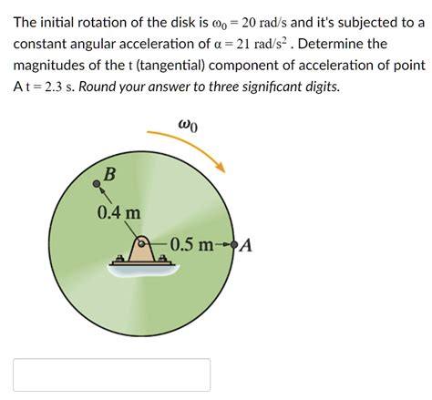 The Initial Rotation Of The Disk Is O 20 Rads And Its Subjected To Constant Angular Acceleration